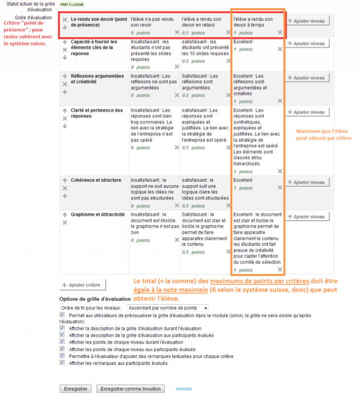 Utiliser une grille d’évaluation critériée dans MoodleUnil – Les ...